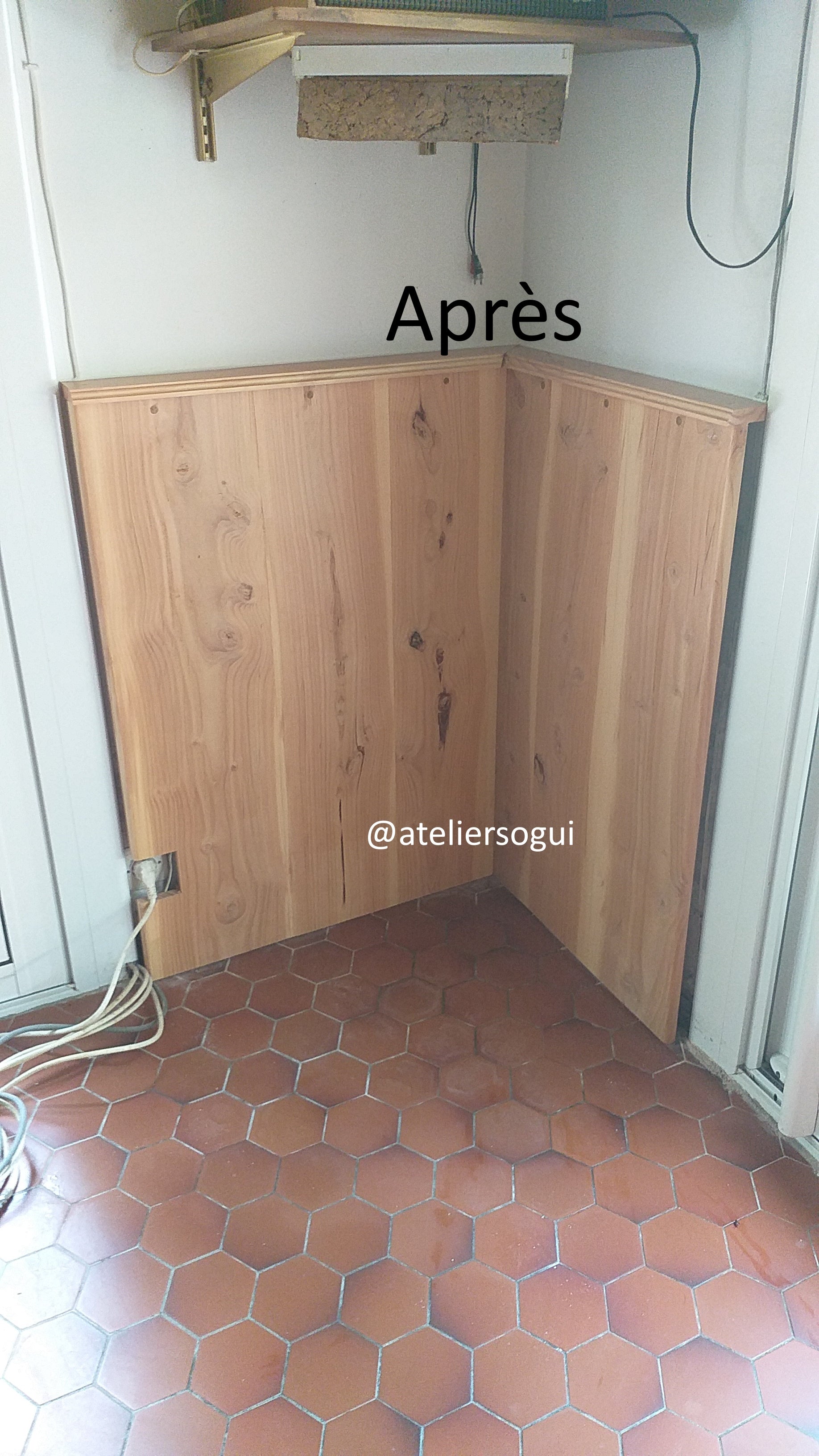 Habillage mural en Bois massif – Atelier SoGui